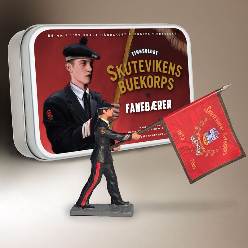 Skutevikens Buekorps fanebærer – Norsemen Miniatures